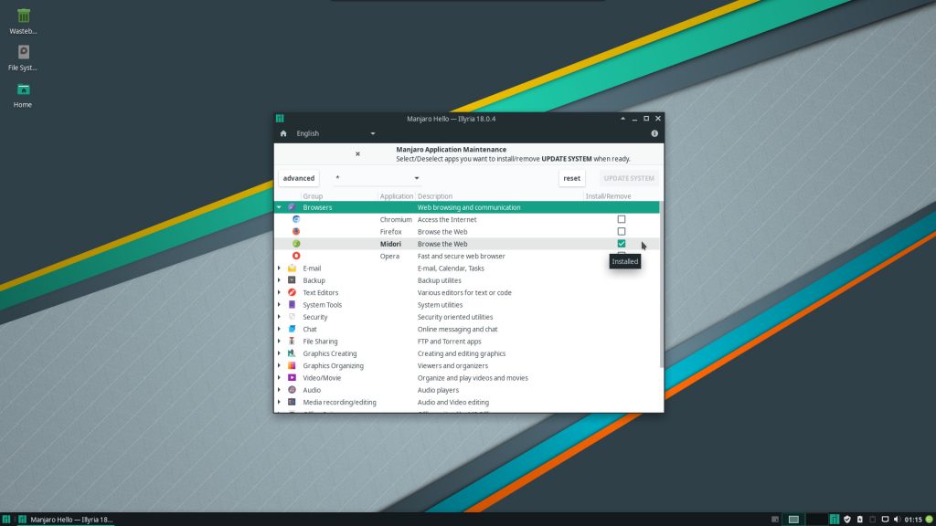 Rilasciato Manjaro-xfce-minimal 18.0.4, l'ISO minimale di Manjaro Xfce ...