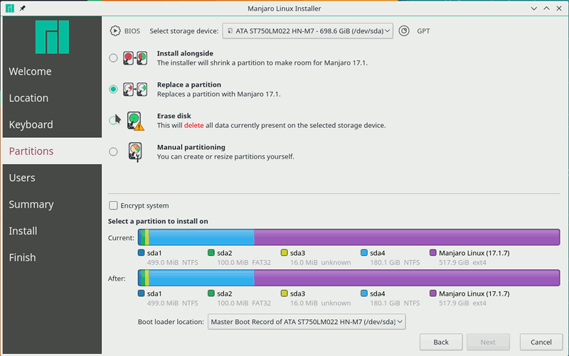 Guida a Manjaro Linux: note e consigli per sistemi UEFI e Dual booting ...