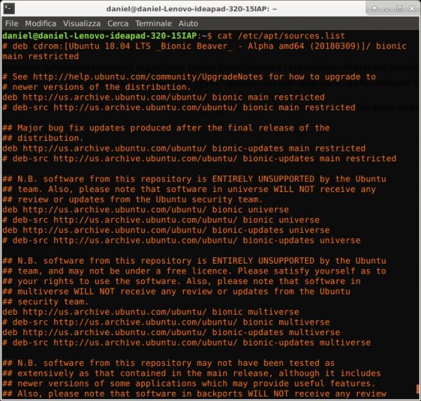 Come configurare sources-list su Debian 10 - Aggregatore GNU/Linux e ...