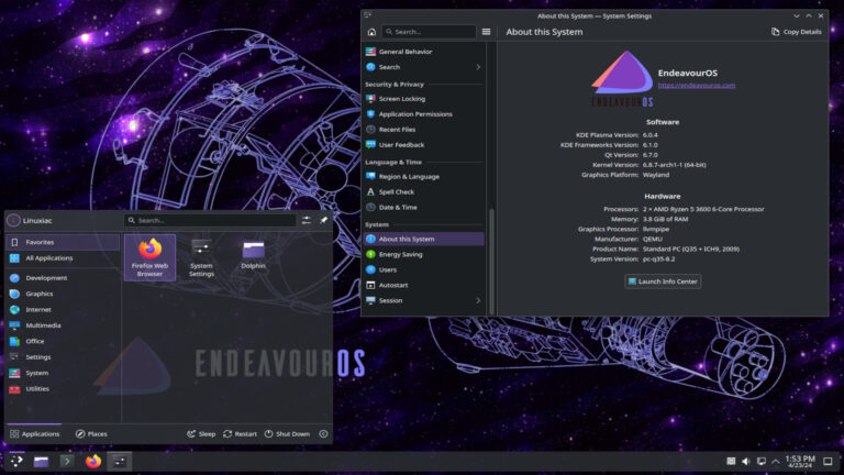 Rilasciata EndeavourOS Gemini - Aggregatore GNU/Linux e dintorni